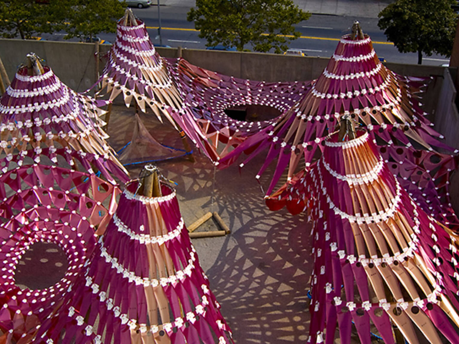 Check out 16 years of Warm Up's courtyard pavilions at MoMA PS1