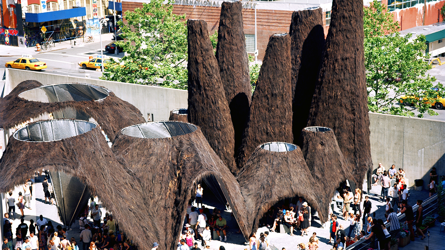 Check out 16 years of Warm Up's courtyard pavilions at MoMA PS1
