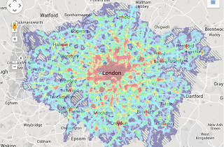 TfL has a tool that works out how long it takes to travel to anywhere ...