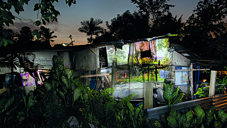 Three artworks from 'Invisible Structures'