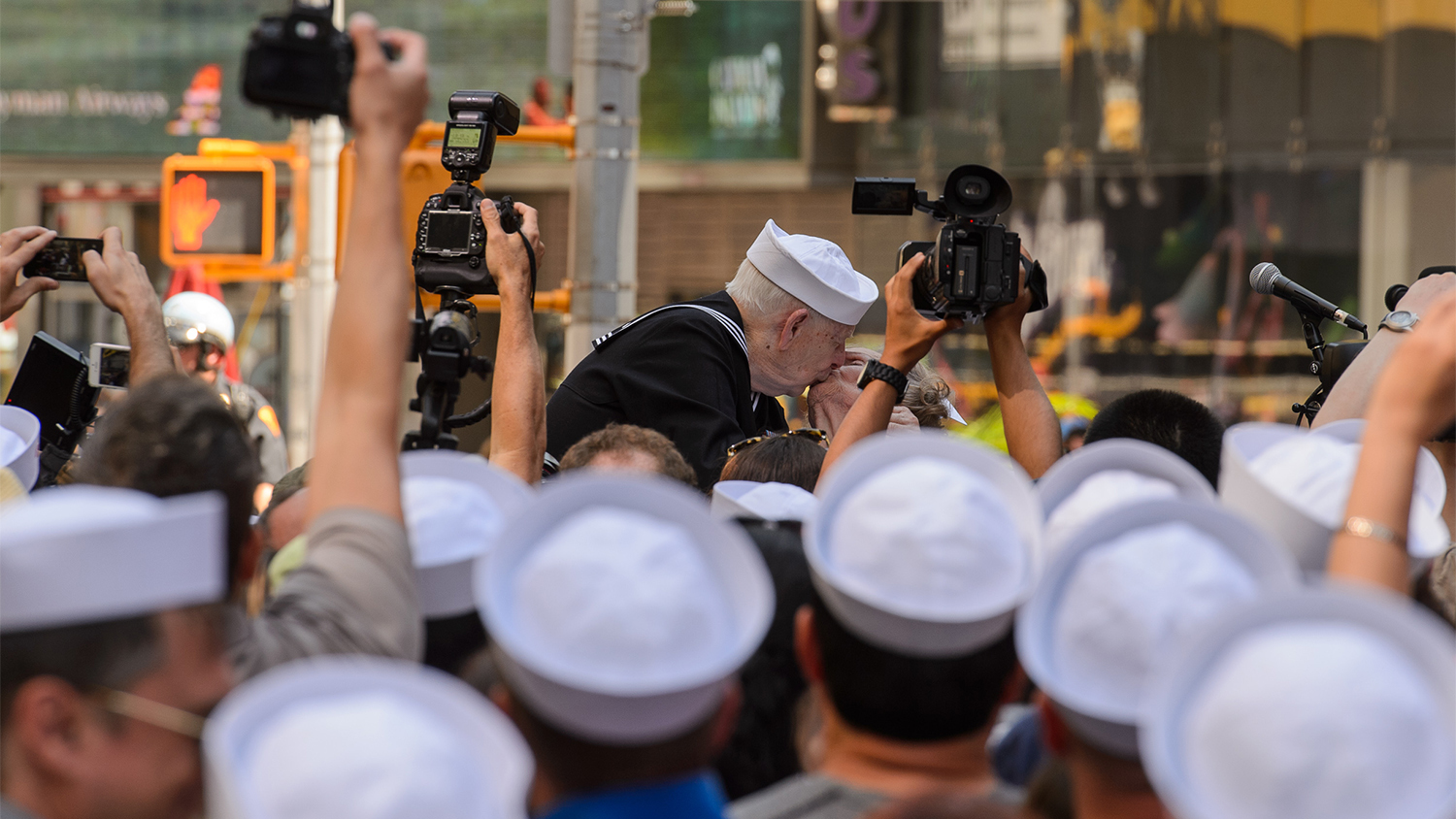 Check out pictures from this years Times Square Kiss-In