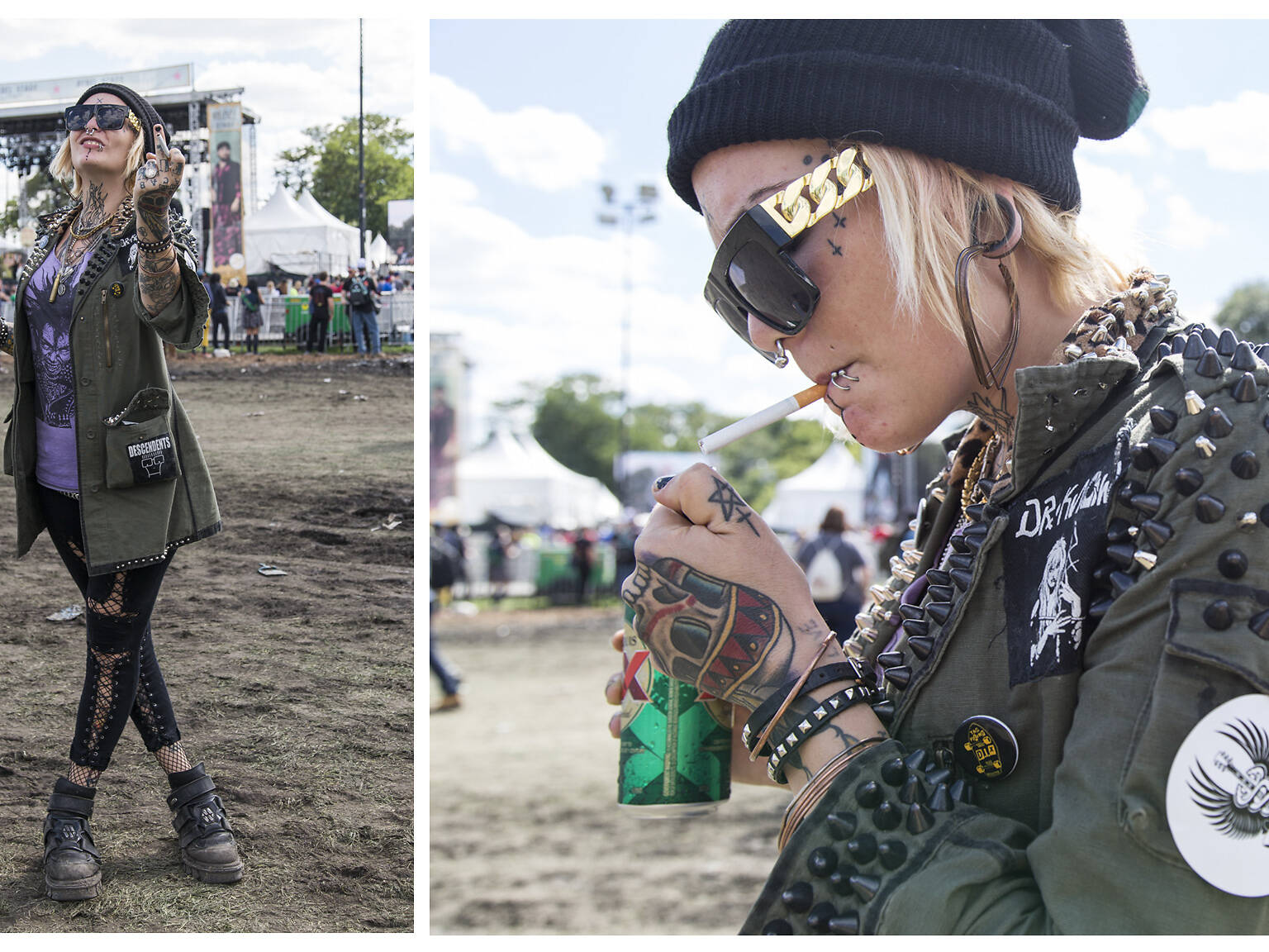 Photos of the best style and fashion at Riot Fest 2015
