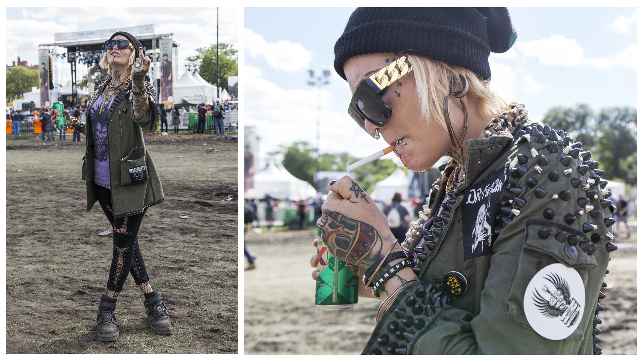 Photos of the best style and fashion at Riot Fest 2015