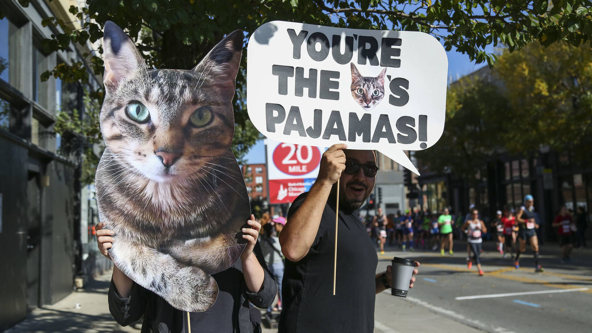 Photos of the best signs at the Chicago Marathon 2015