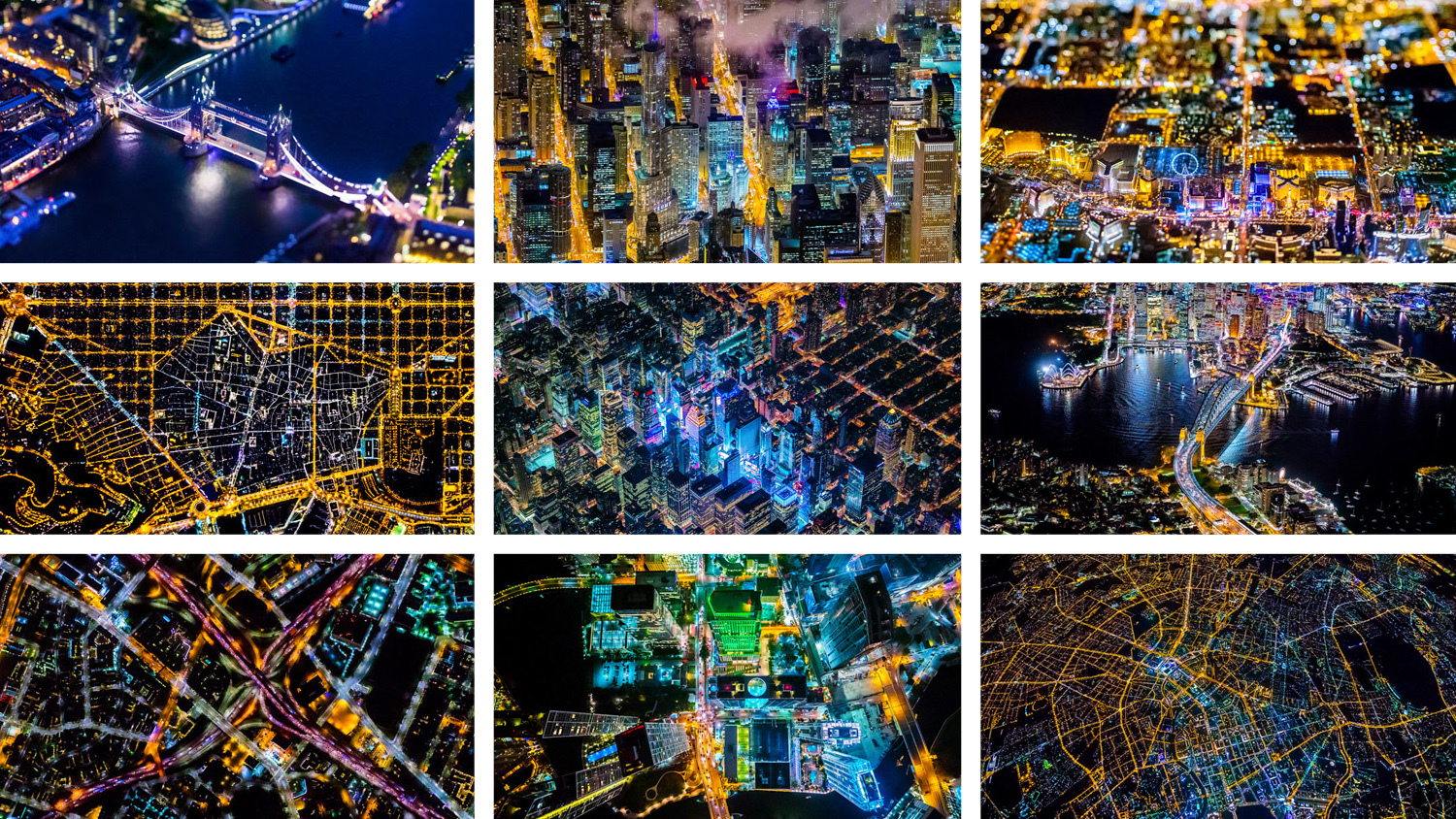Quiz: can you name these cities as seen from above?