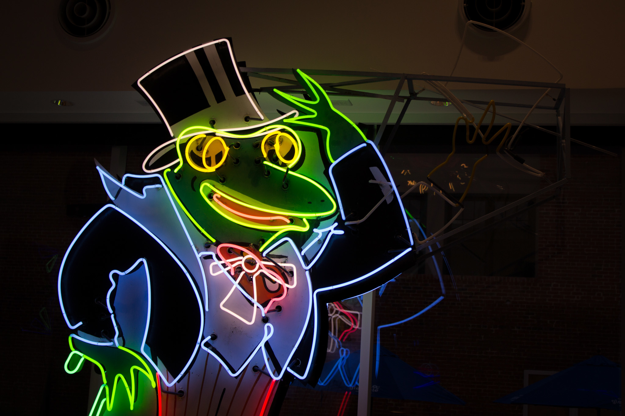Here's a look inside the almost-finished Museum of Neon Art