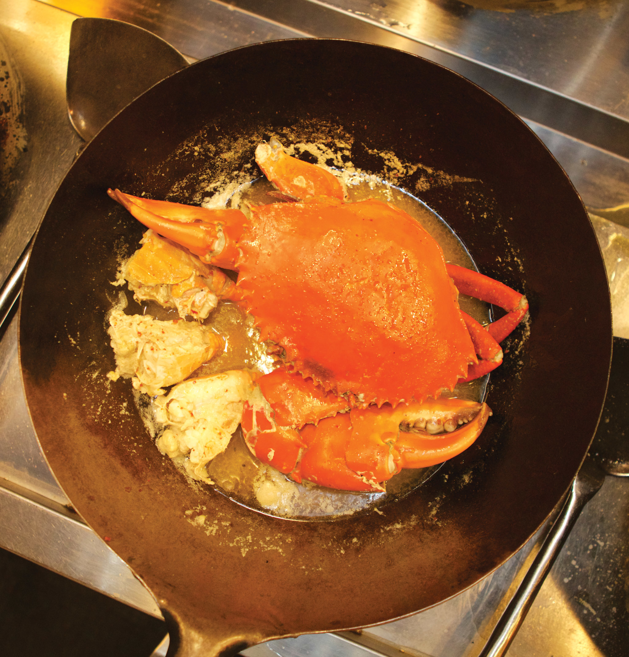 Crab walk of progress in the kitchen