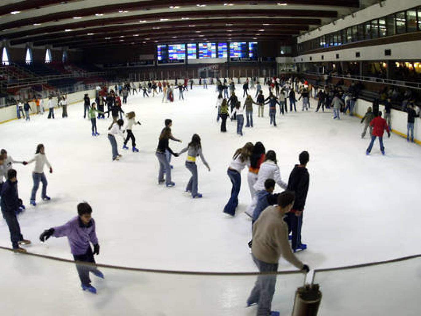 Ice skating in Barcelona