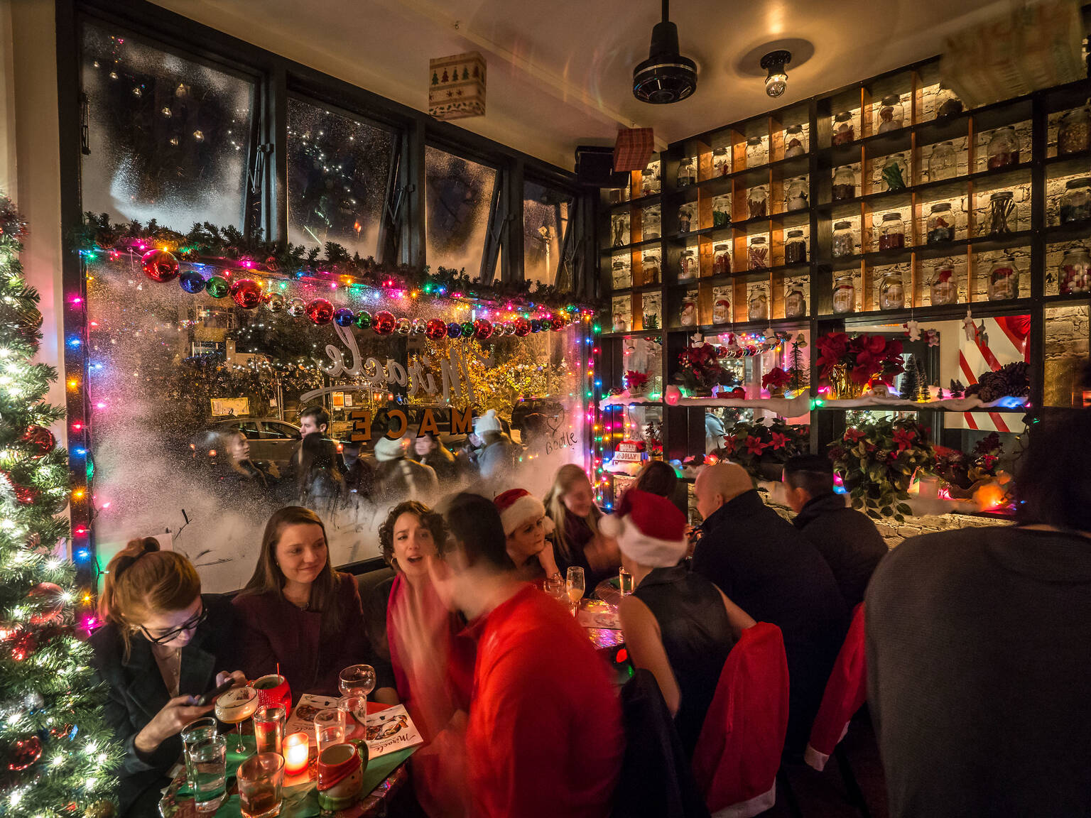 NYC holiday pop-up bars with festive cocktails this season