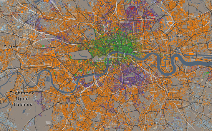 This interactive map shows how Londoners get to work
