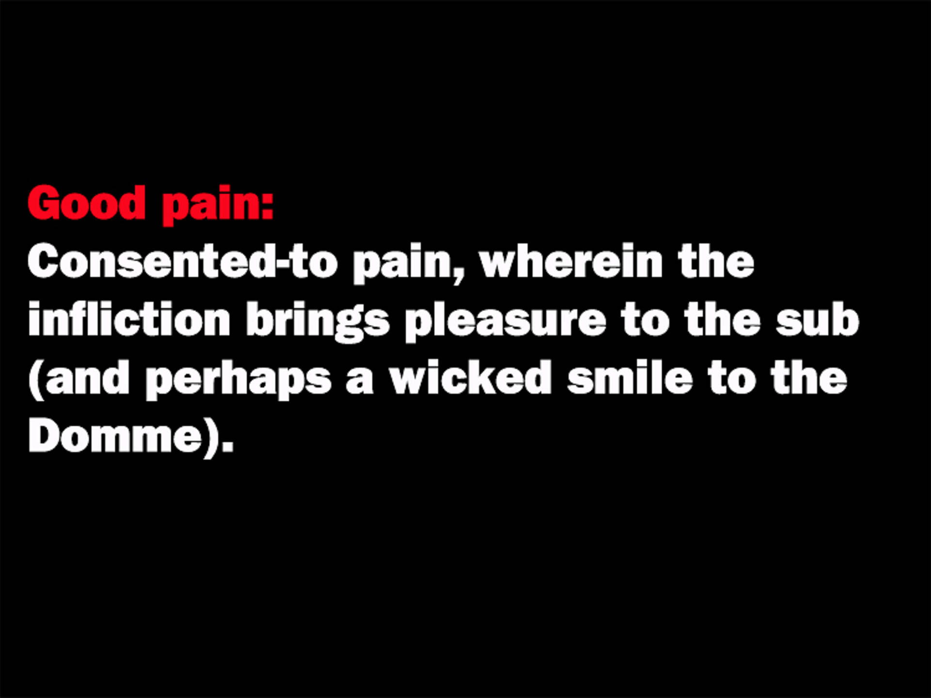 A guide to understanding dominatrix and BDSM lingo
