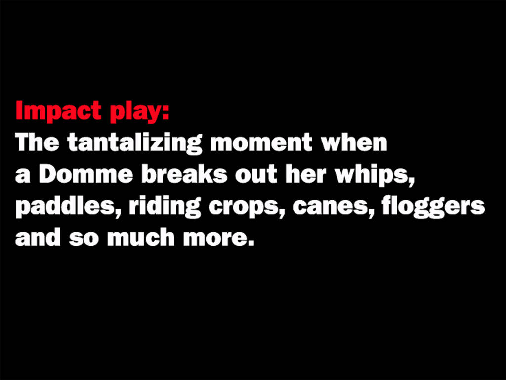 A guide to understanding dominatrix and BDSM lingo