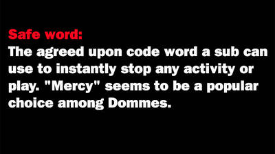 A guide to understanding dominatrix and BDSM lingo