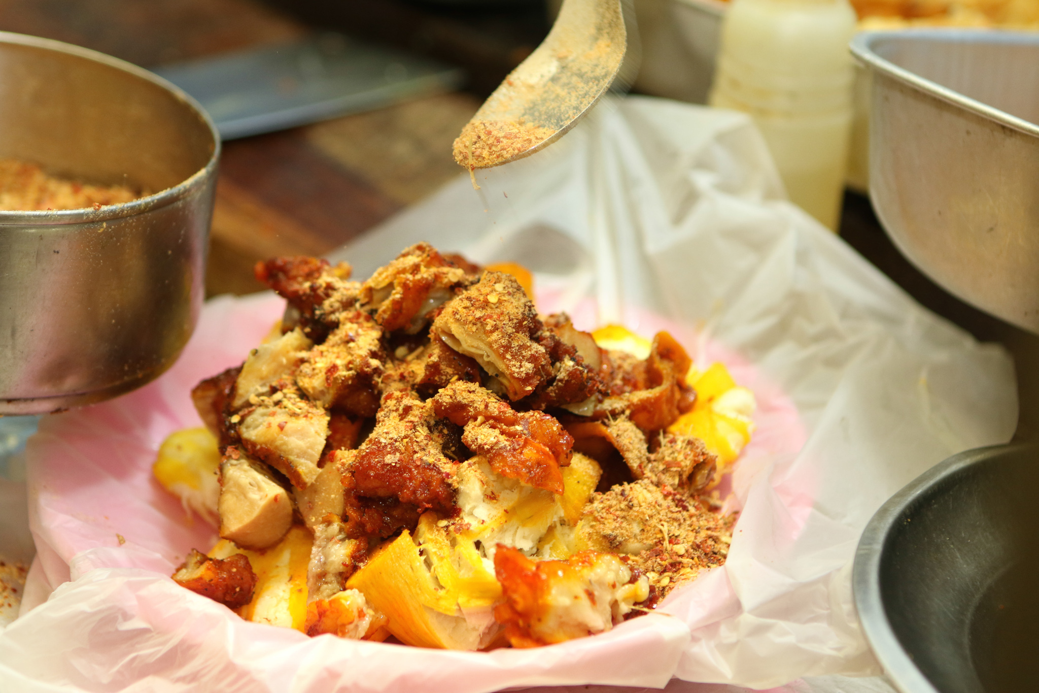 Try maravalli kilangu and tasty parcels