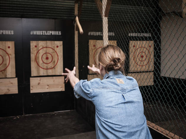 Finally: somewhere in London you can throw huge axes around
