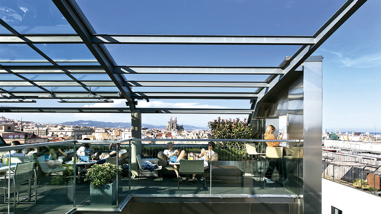 Barcelona terraces with views