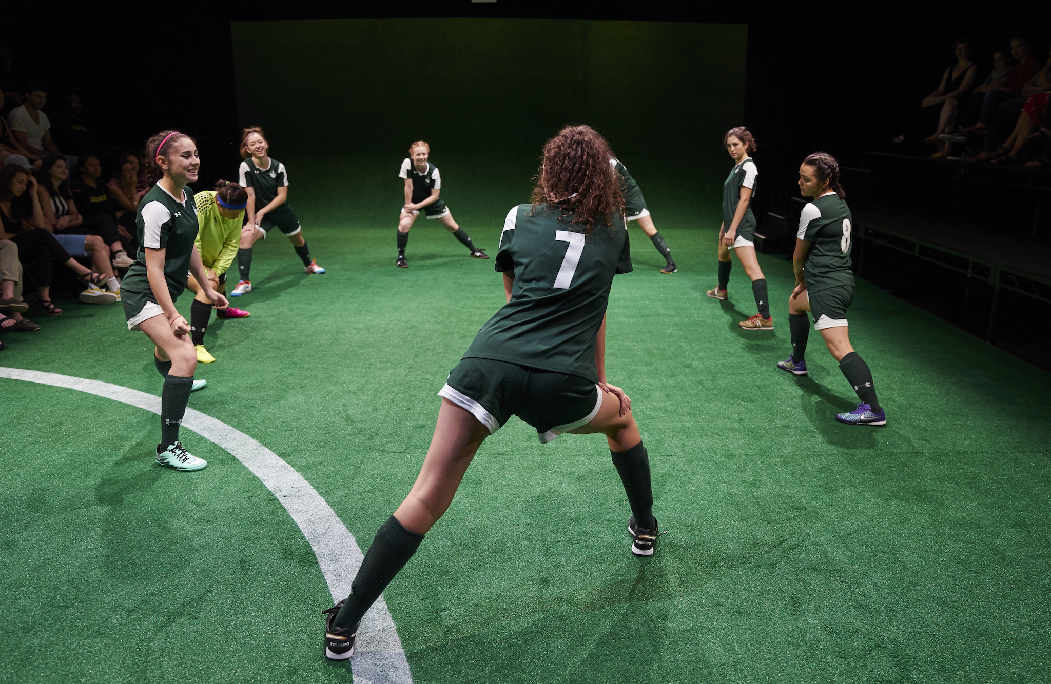 Theater review: Sarah DeLappe’s The Wolves scores a goal for girls soccer