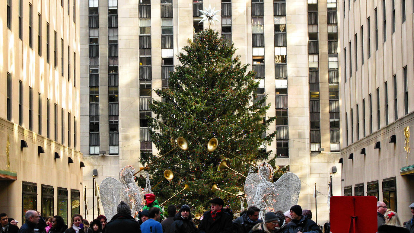 Photos of the Rockefeller Center Christmas Tree through the years