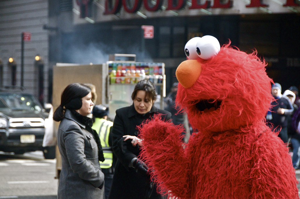 15 things every New Yorker wonders while avoiding a Times Square Elmo