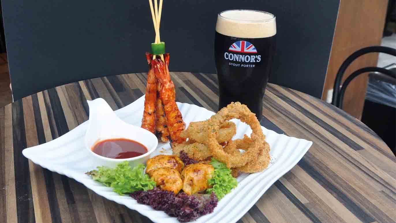 The Connor's Stout Porter food pairing experience