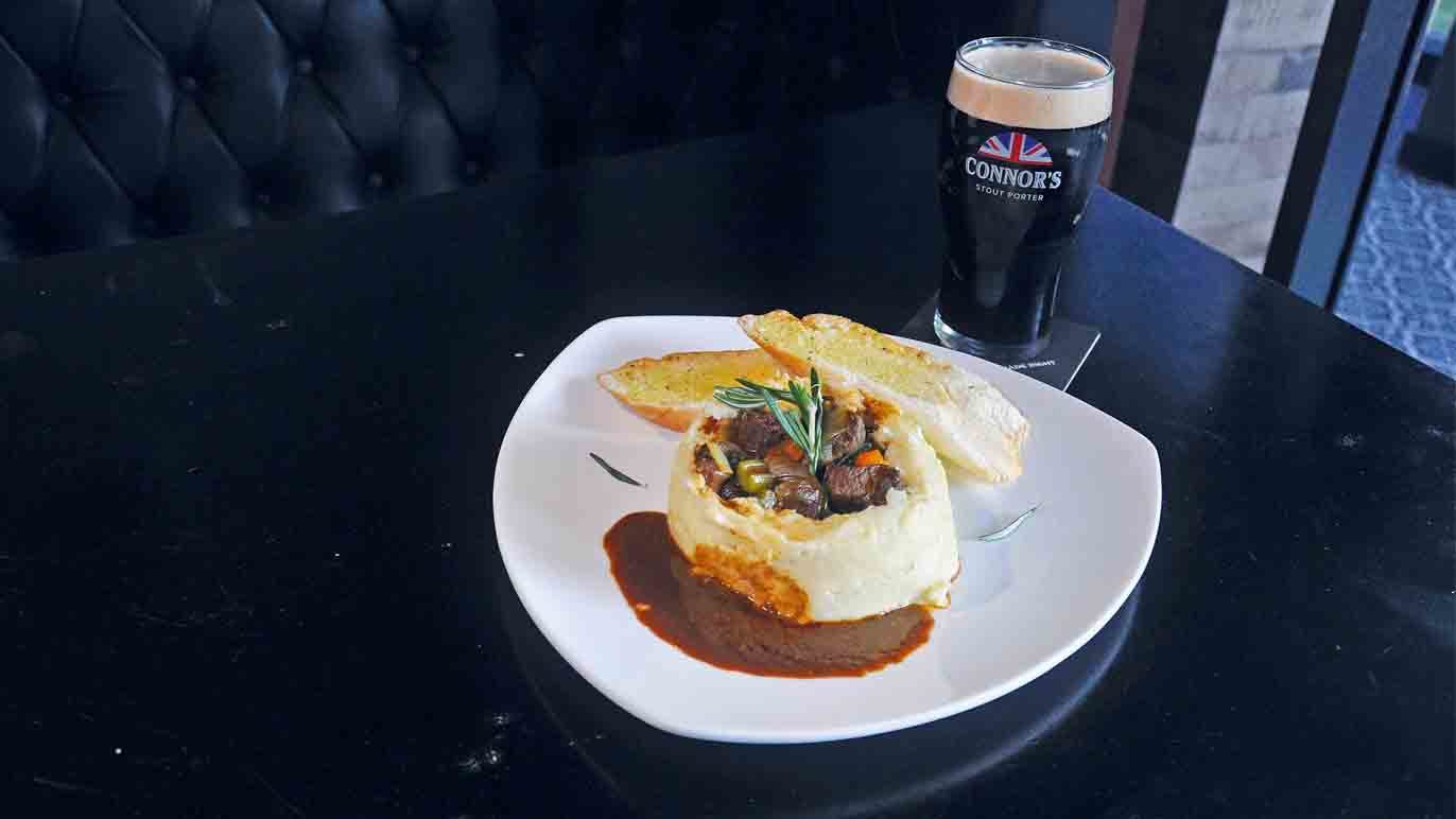 The Connor's Stout Porter food pairing experience