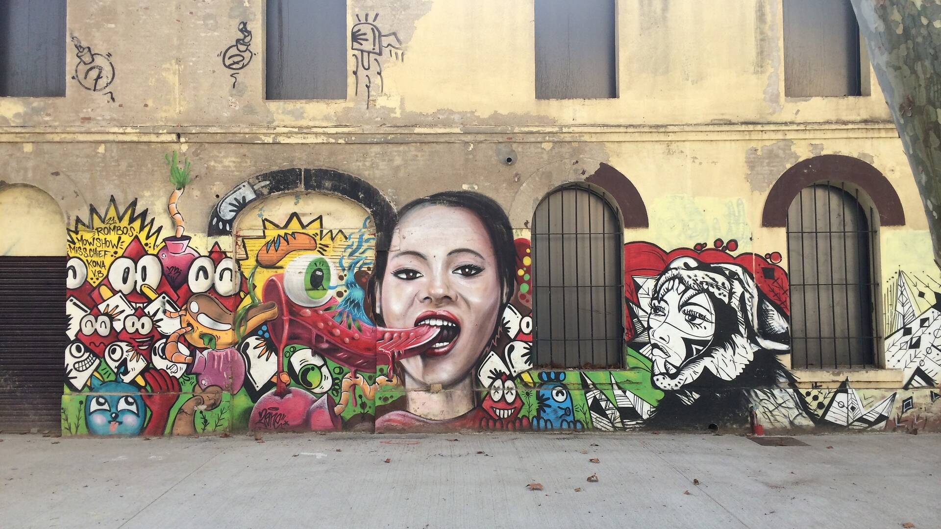 Street art and graffiti in Barcelona