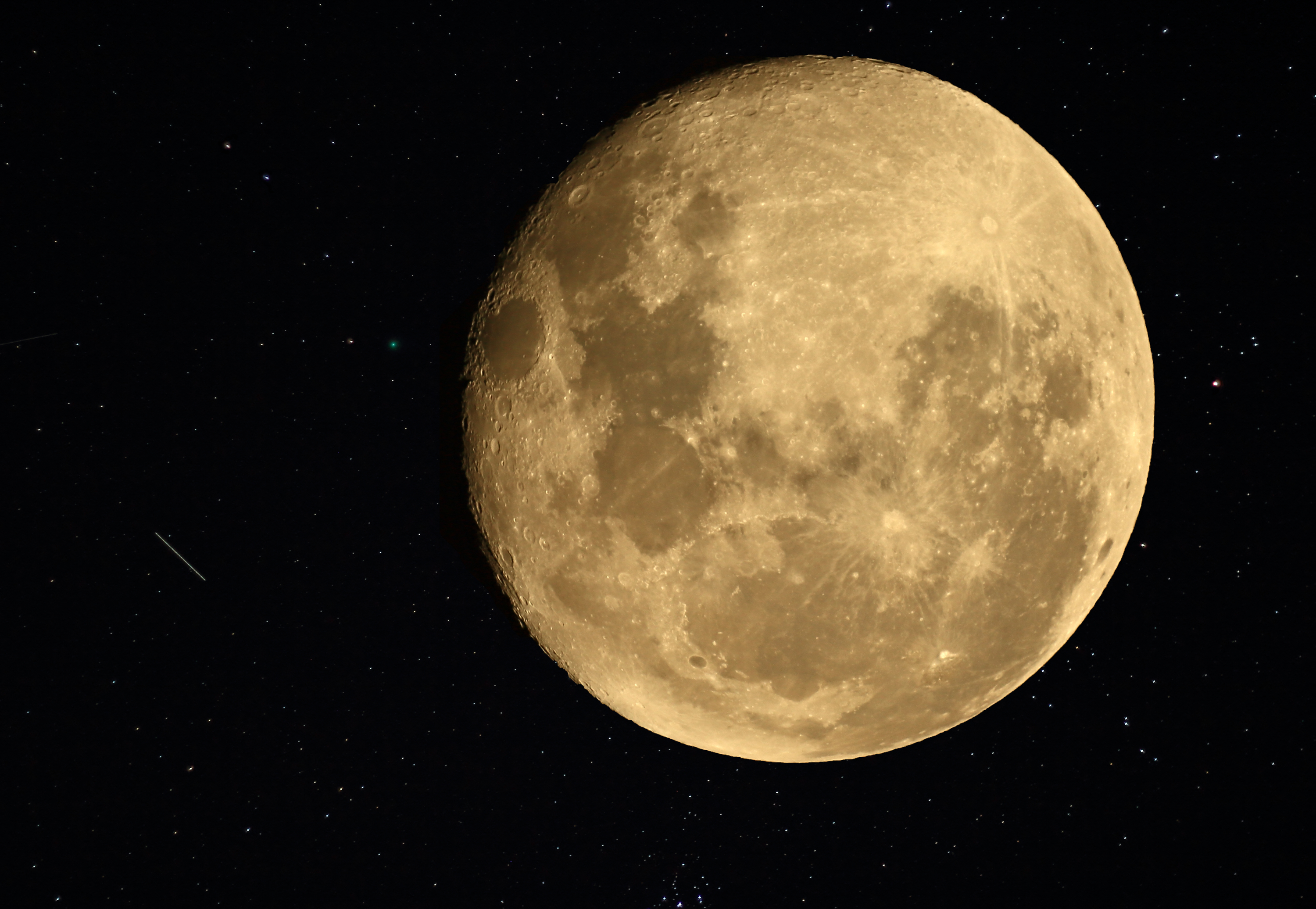 A snow moon, a lunar eclipse and a comet are all hitting the sky ...