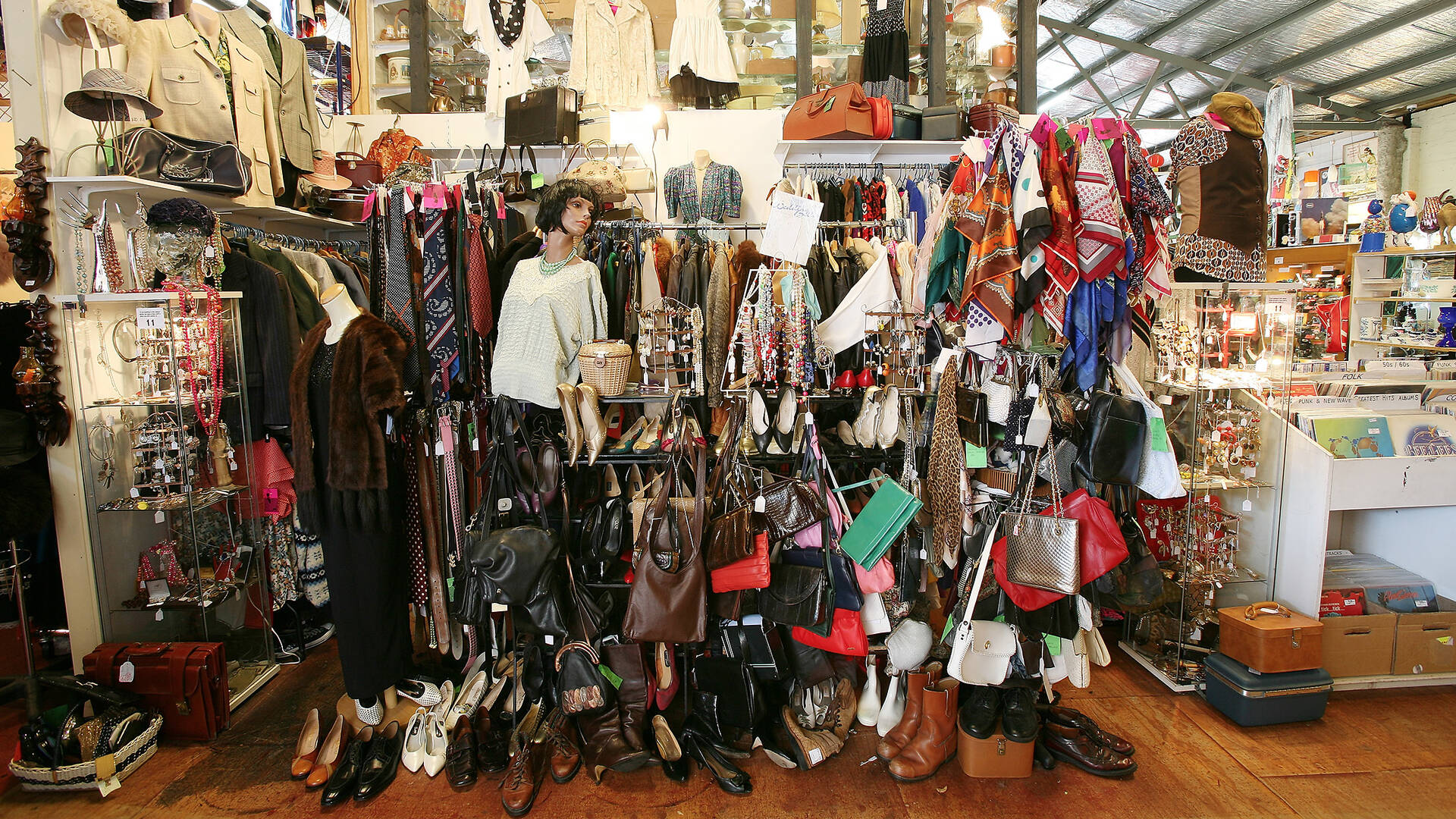 Lost and Found Market is a vintage shopping warehouse in Melbourne