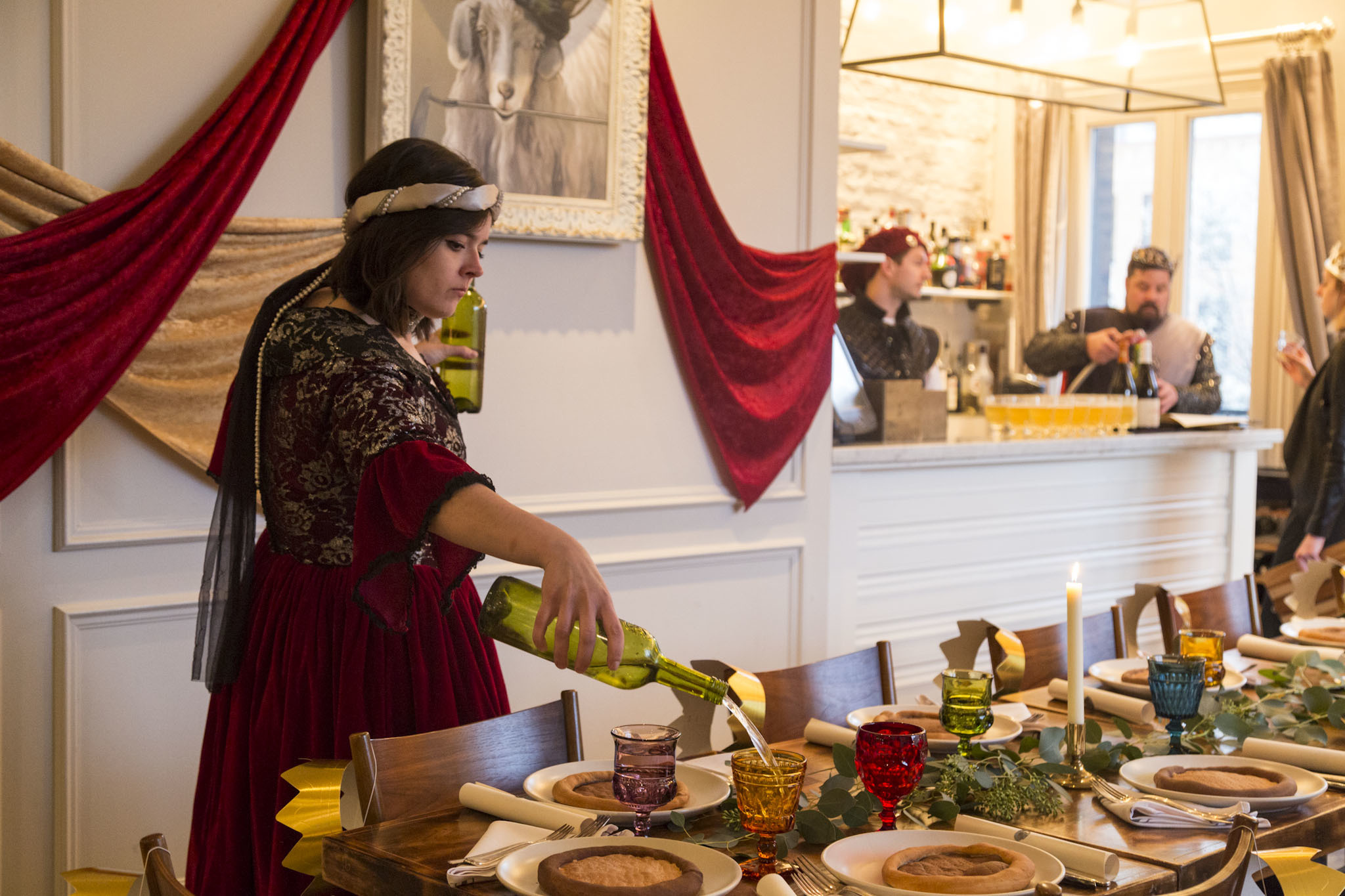 Stephanie Izard hosted a Medieval dinner party last night, and we have ...