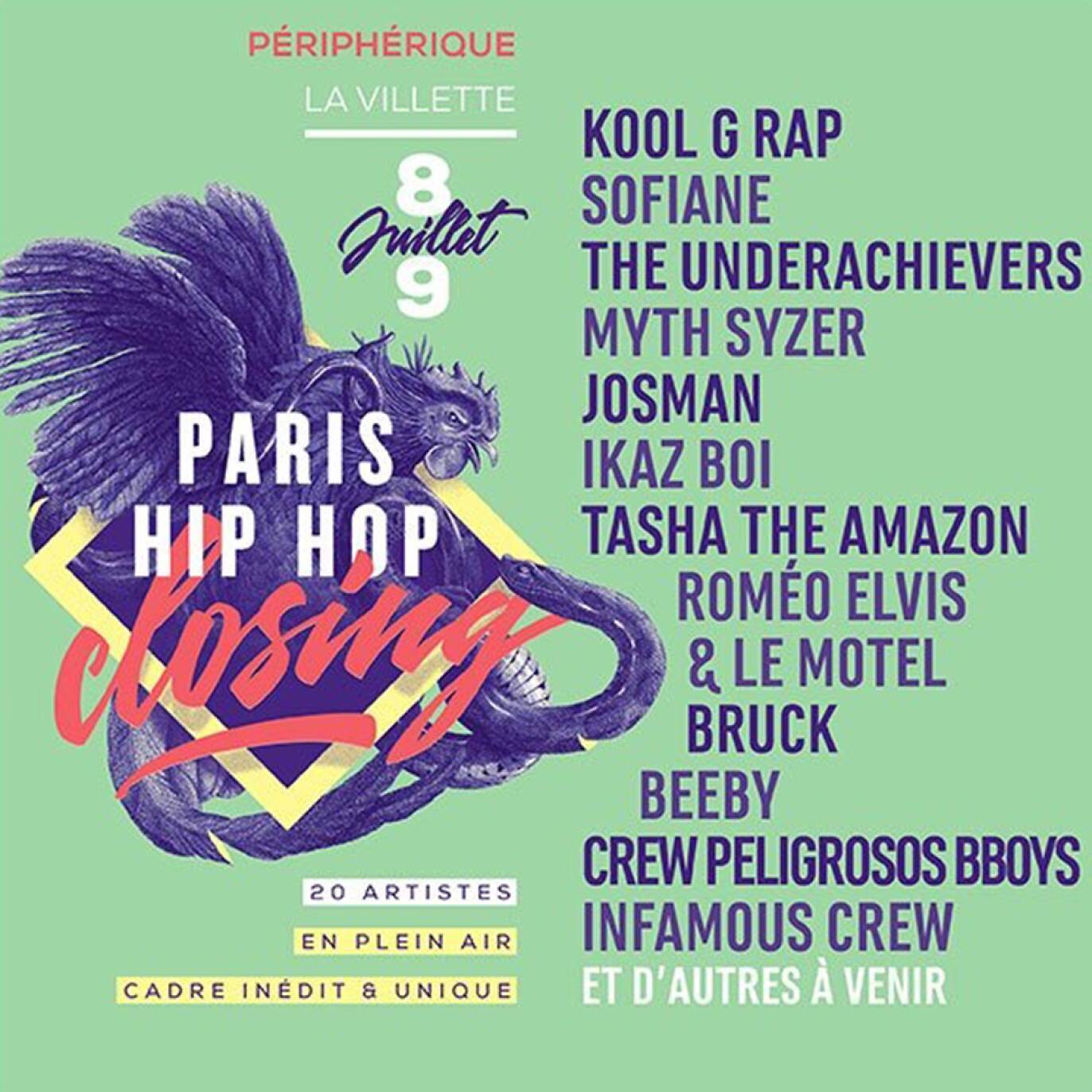 Paris Hip Hop Festival, June 24-July 9 2017 across Paris