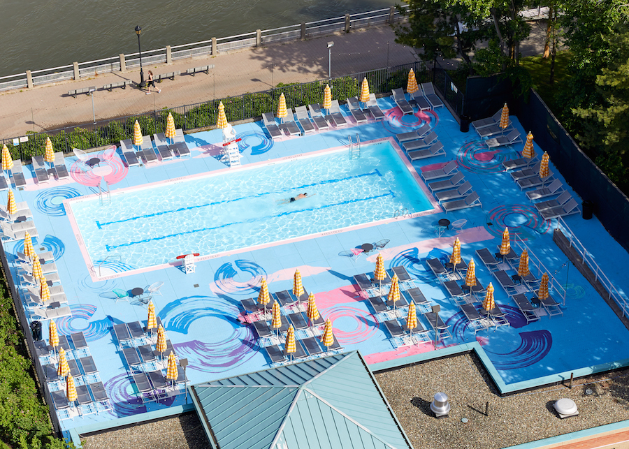 This NYC pool makes you feel like you're swimming in a painting