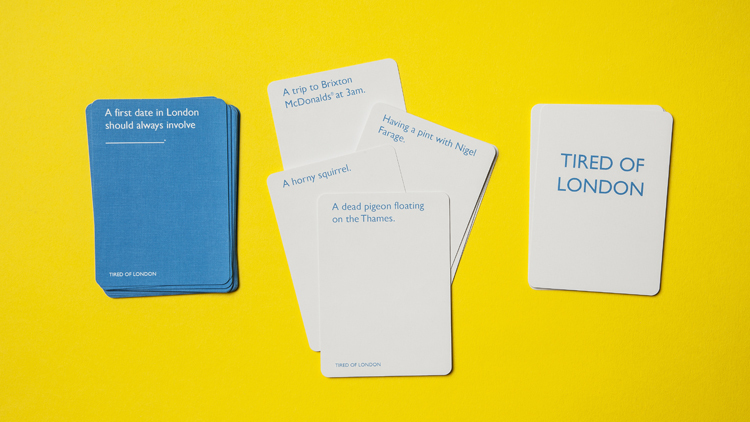 Tired of London: the new Cards Against Humanity-style game for Londoners