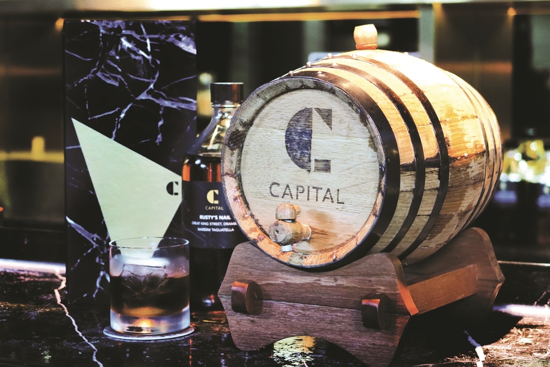 Barrel-aged cocktails at Capital Zouk Singapore