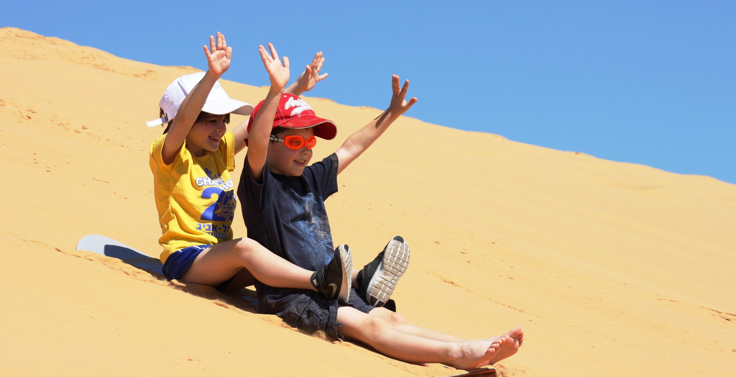 Sandboarding in Israel | Kids in Negev, Israel