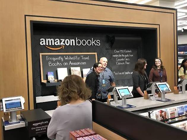 A new Amazon bookstore opened in Manhattan today