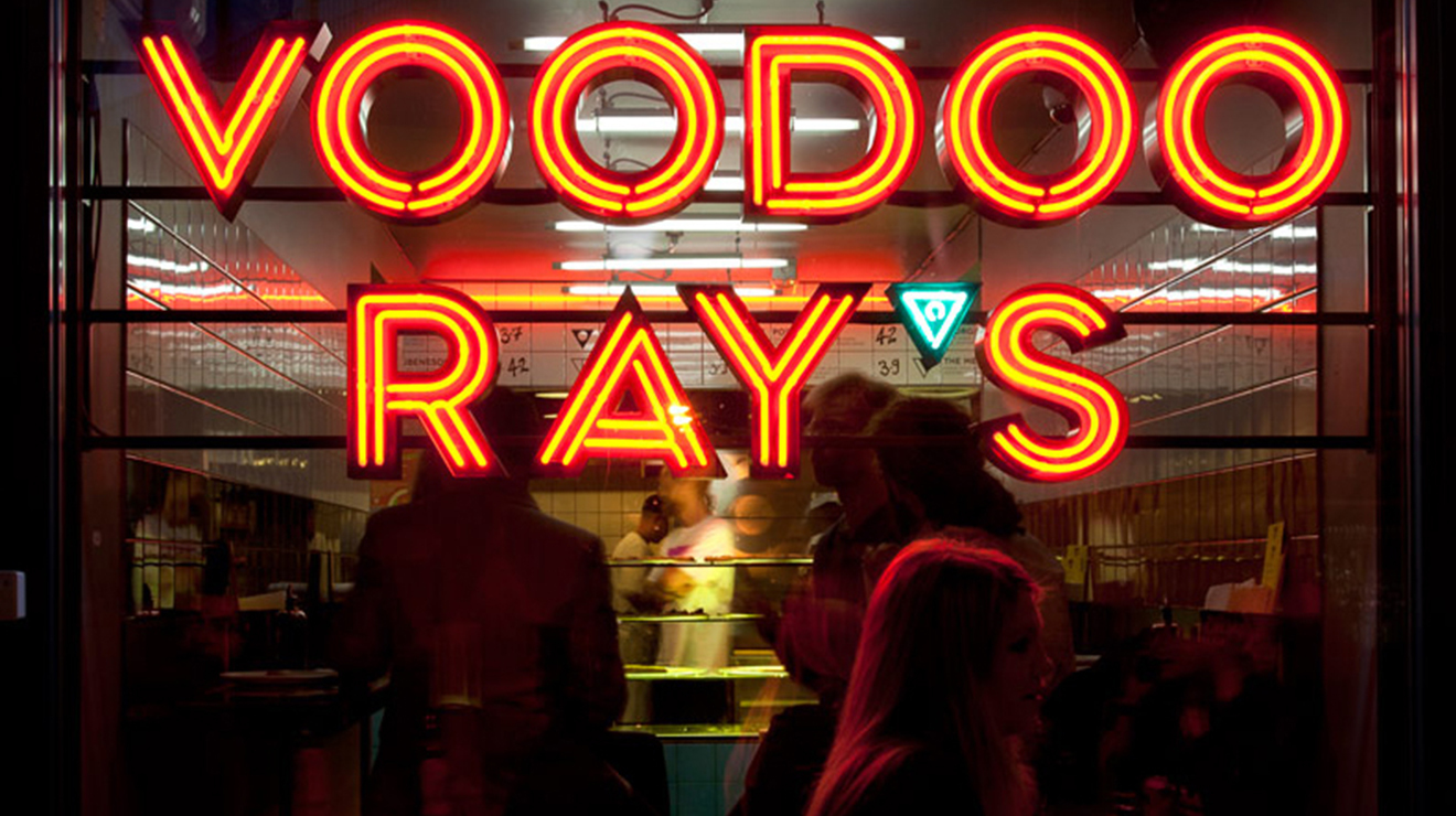 Voodoo Ray's Boxpark | Restaurants in Shoreditch, London