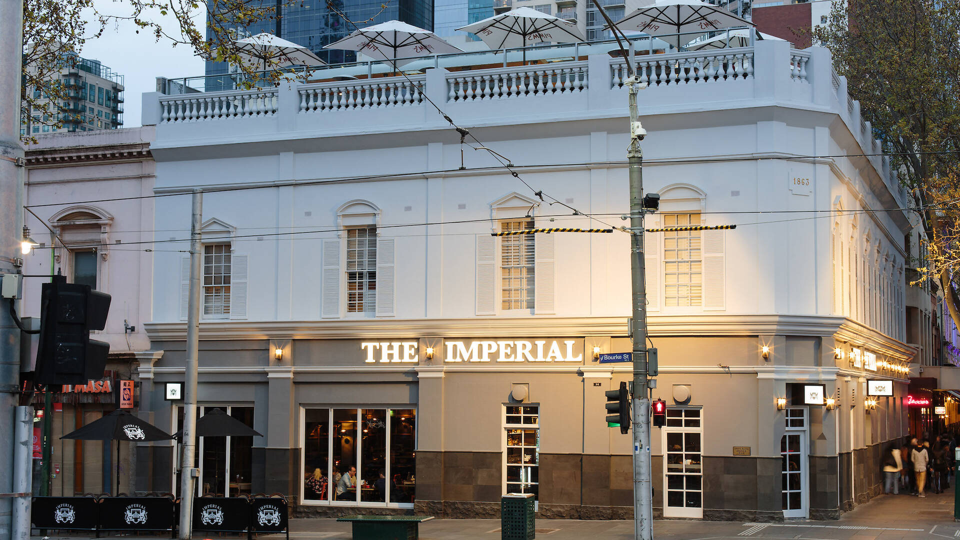 The Imperial Hotel has been transformed with a cosy winter marquee