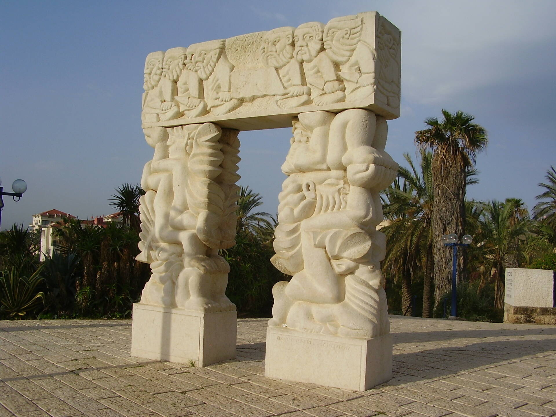 Israeli art sculptures on Tel Aviv's Rothschild, Yarkon Park, etc.