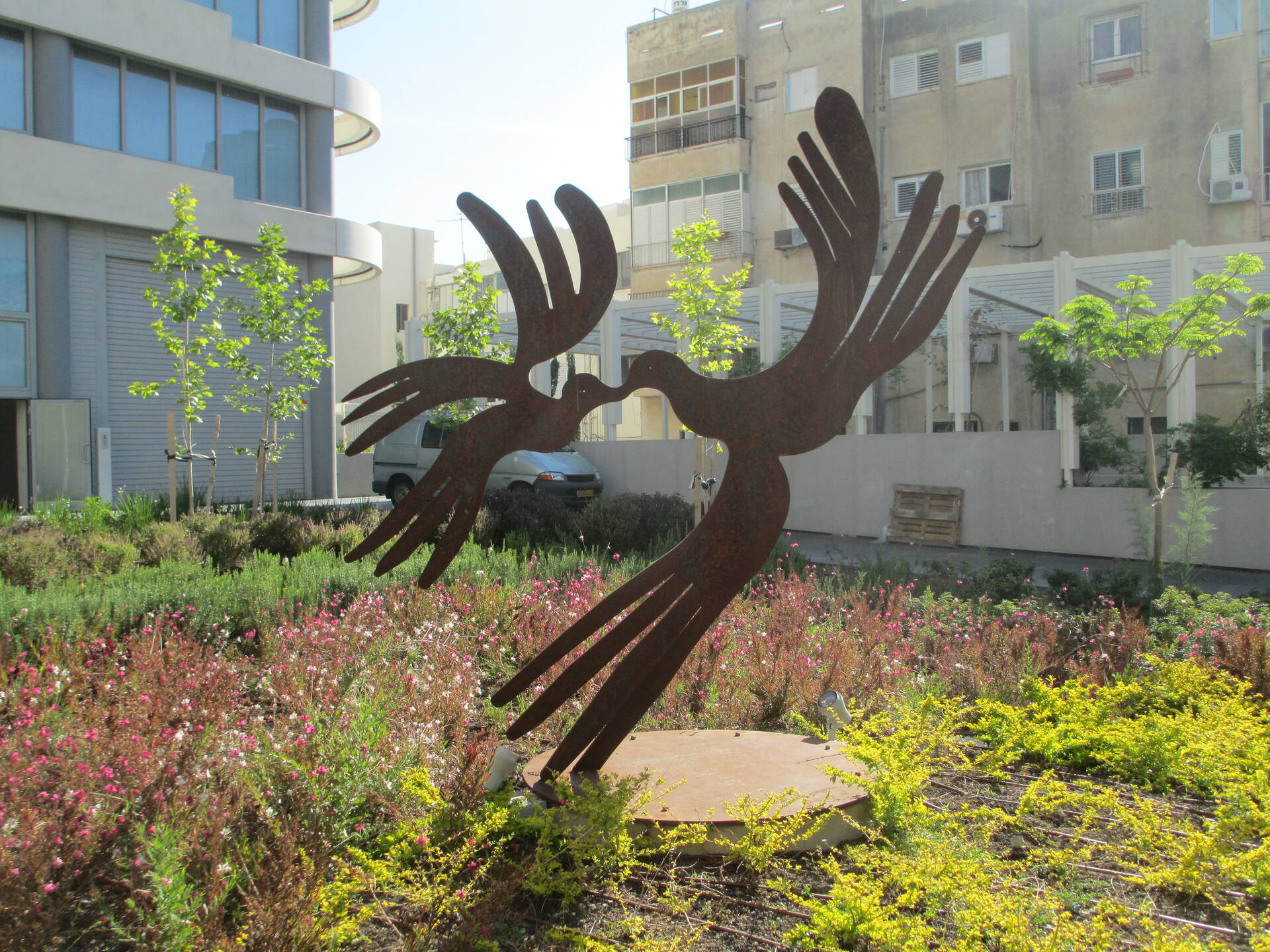 Israeli art sculptures on Tel Aviv's Rothschild, Yarkon Park, etc.