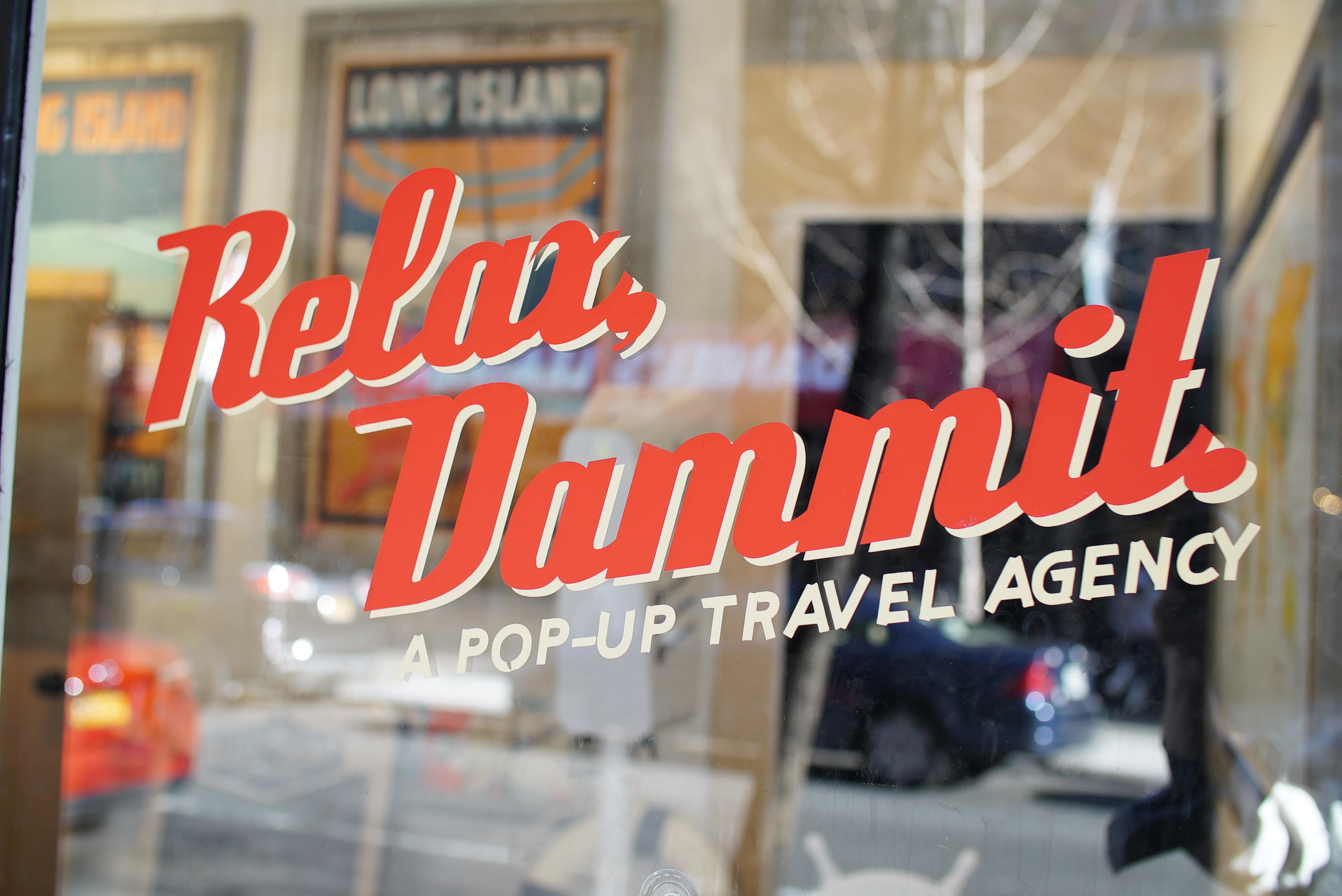 Relax, Dammit: a Pop-Up Travel Agency