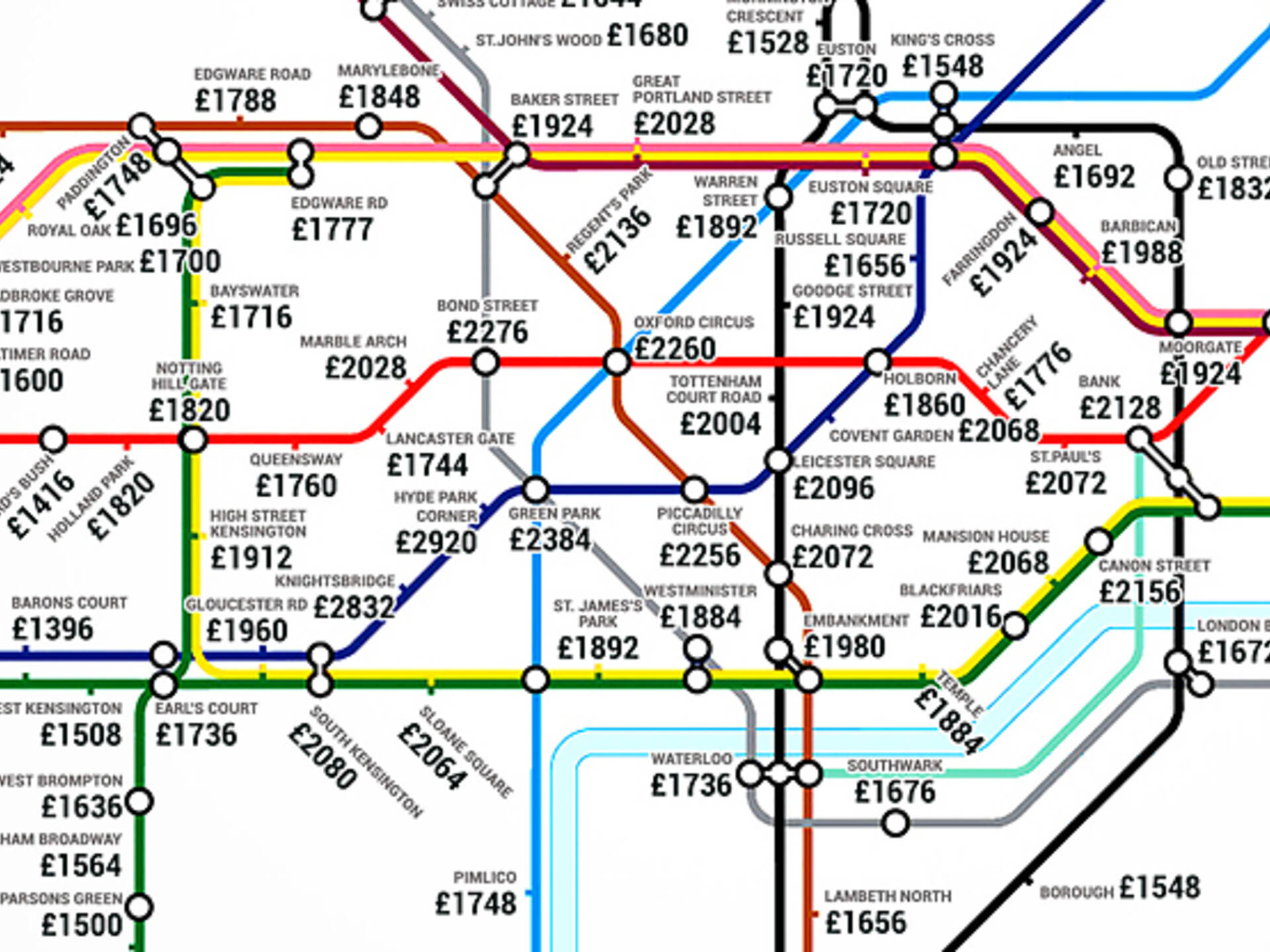 24 awesome alternative London tube maps