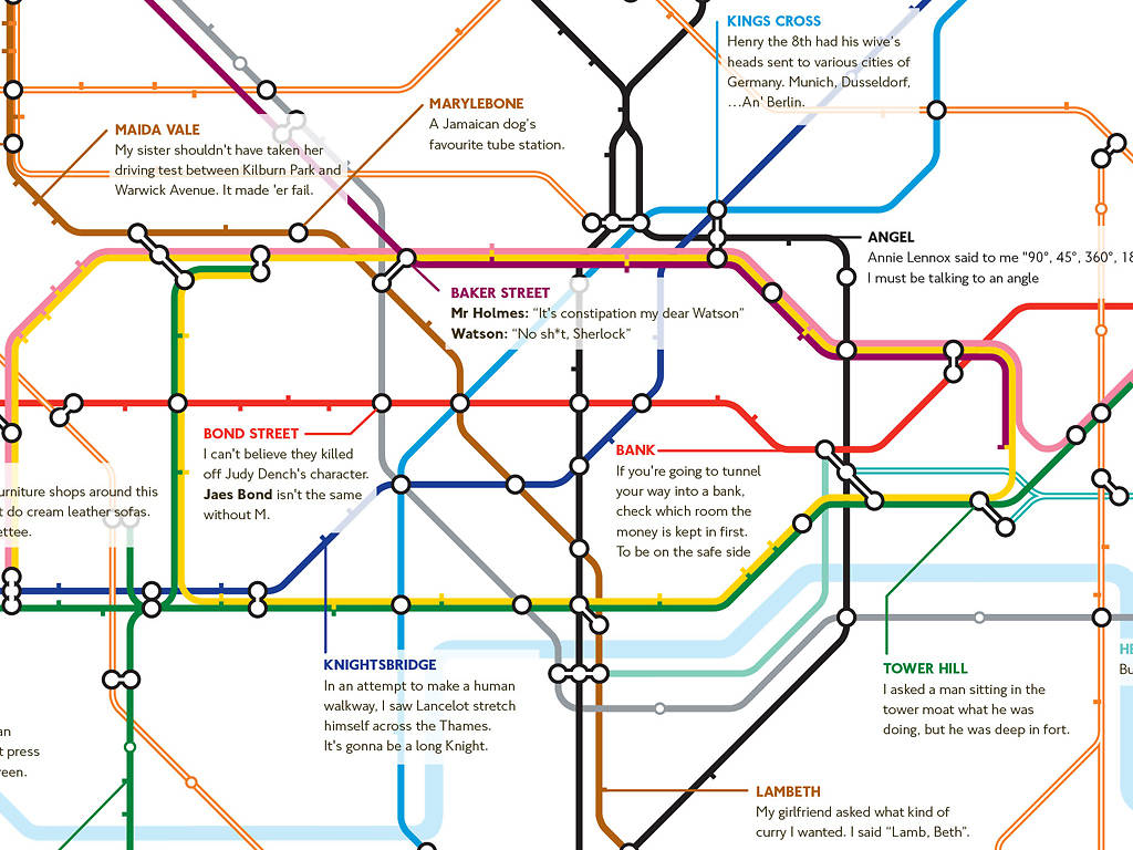 24 awesome alternative London tube maps