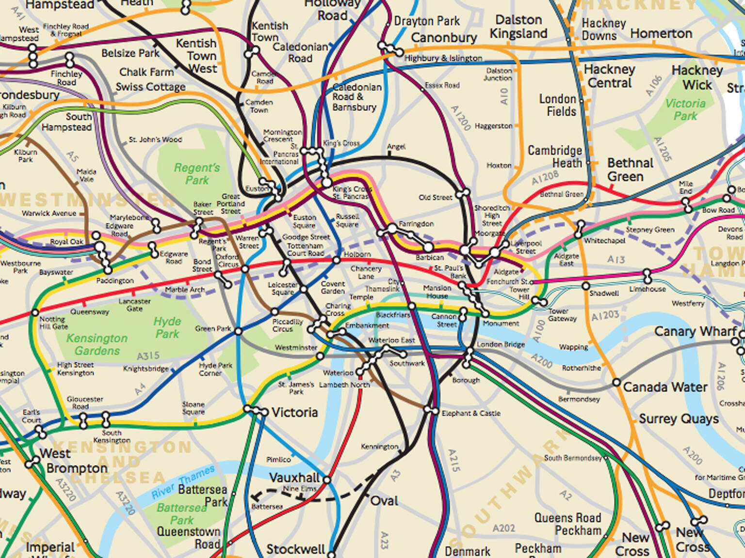 24 awesome alternative London tube maps