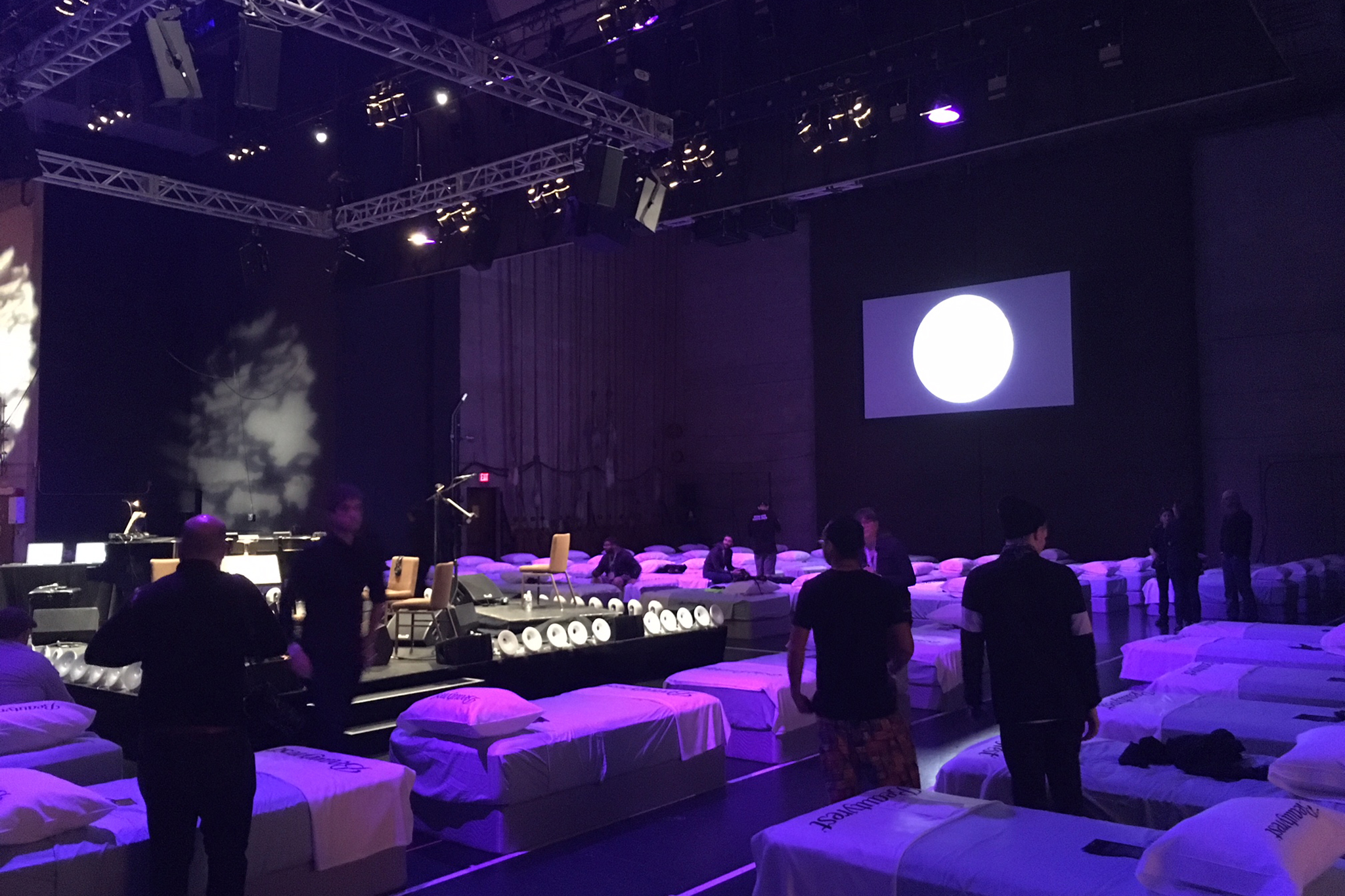 You’re supposed to fall asleep at this overnight ambient music concert