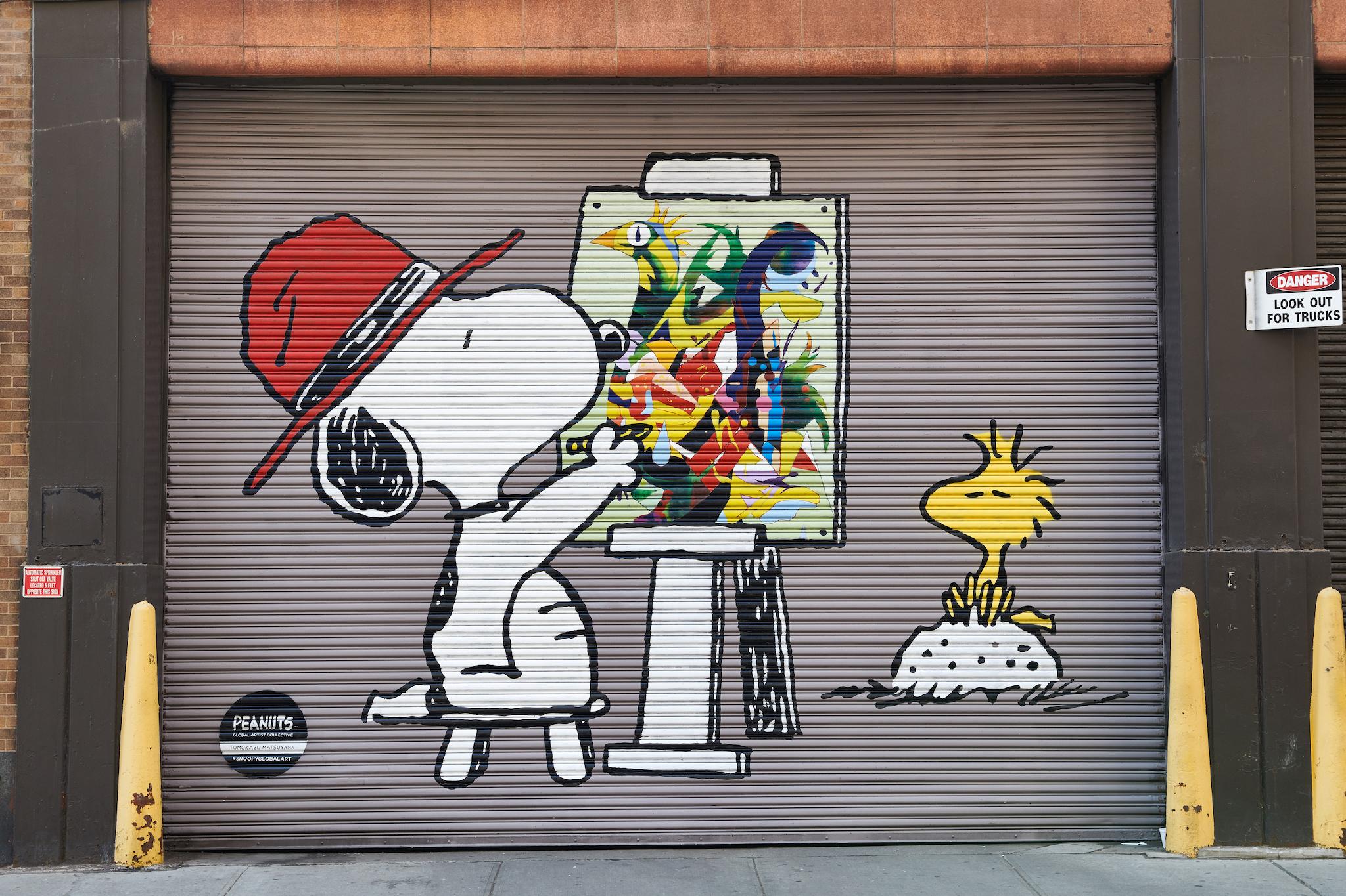 Check out these Peanuts-inspired art murals on view in Lower Manhattan