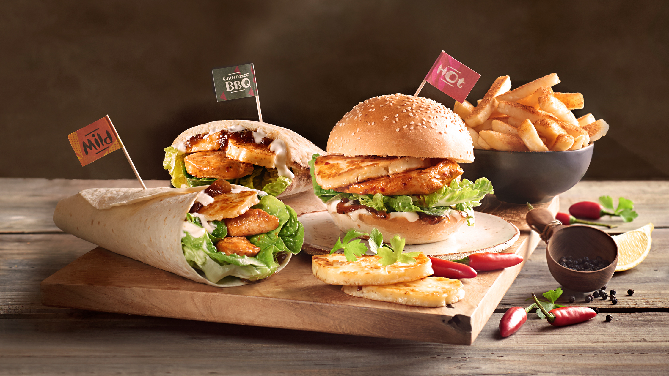 Nando's launches a halloumi chicken burger