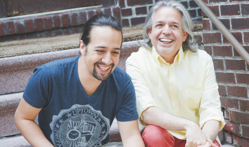 You can see a conversation with Lin-Manuel Miranda and his dad