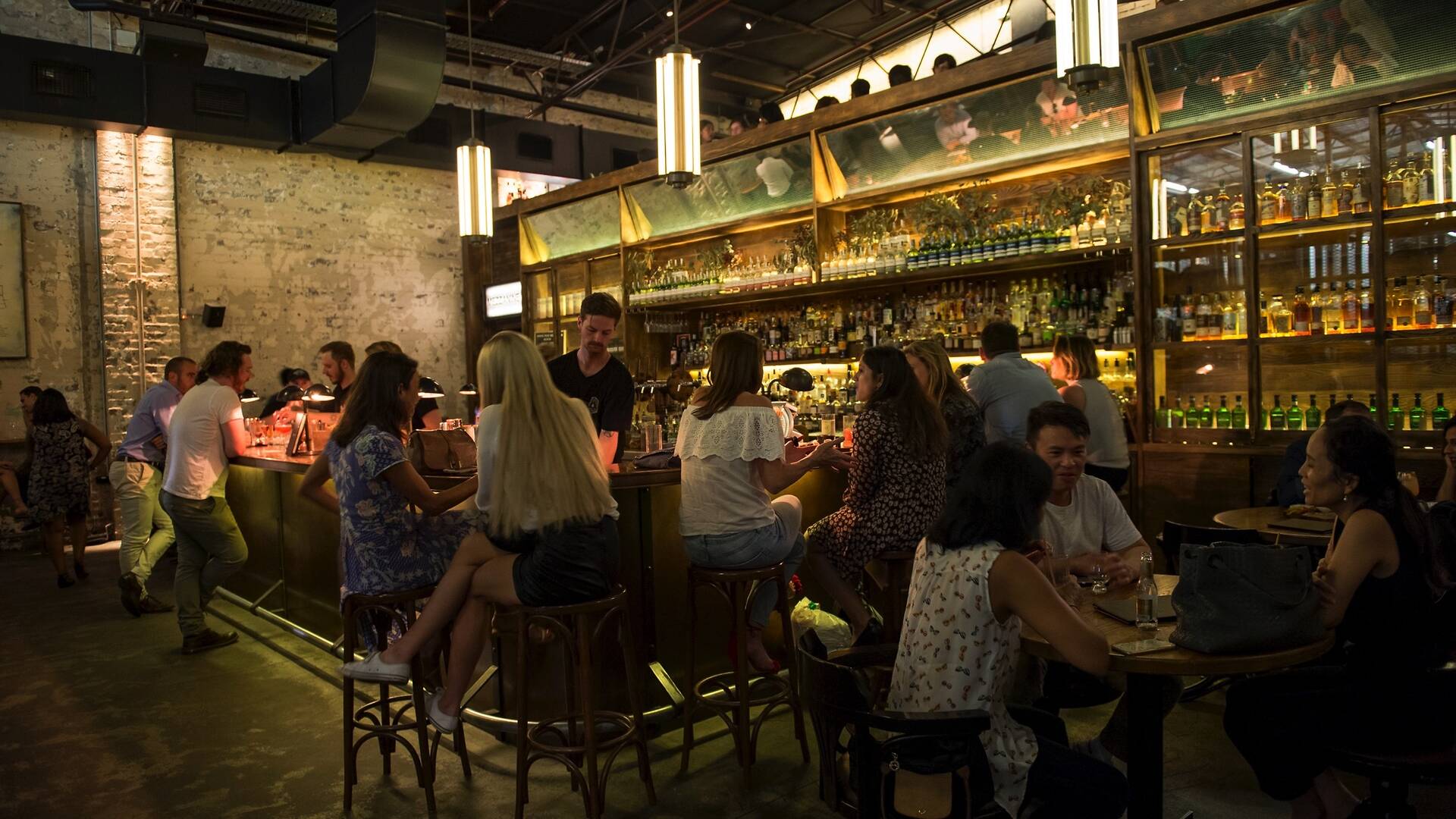 In Rosebery's dining precinct you'll find the stunning distillery bar ...