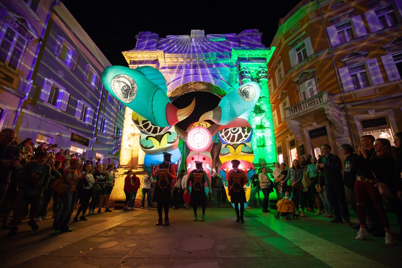 In pictures: electrifying photos from Pula's light festival Visualia