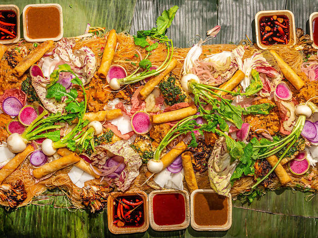 This plant-based kamayan feast at Made Hotel is a tropical oasis